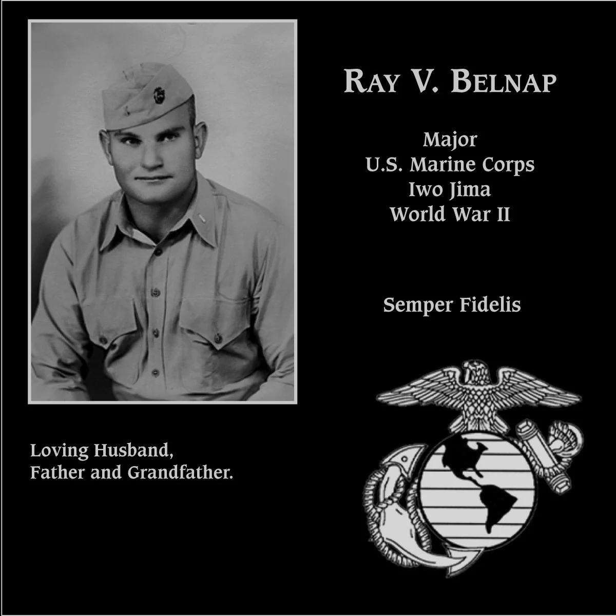 Major Ray V Belnap | Mt. Soledad Virtual Plaque