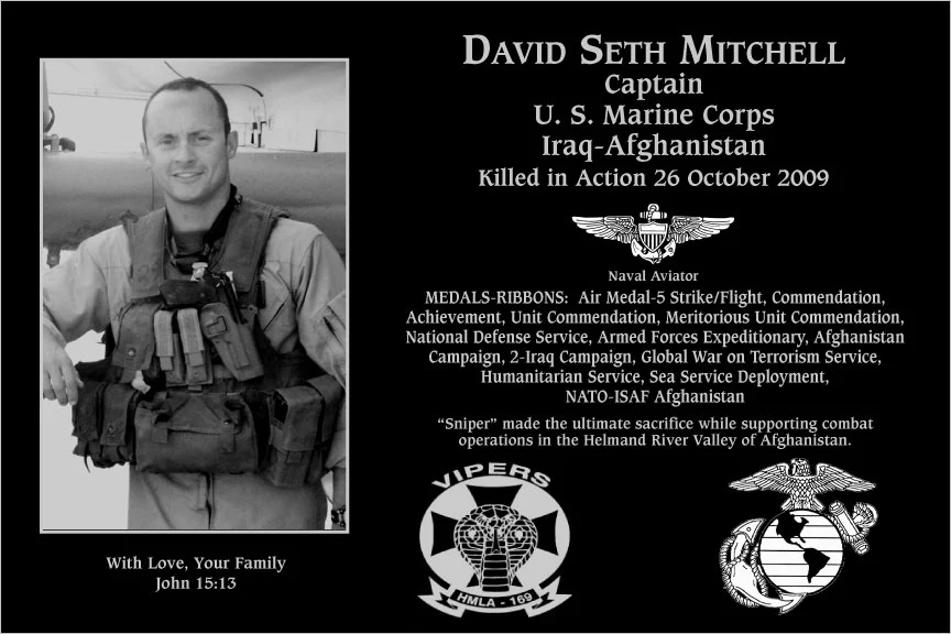 Captain David Seth Mitchell | Mt. Soledad Virtual Plaque