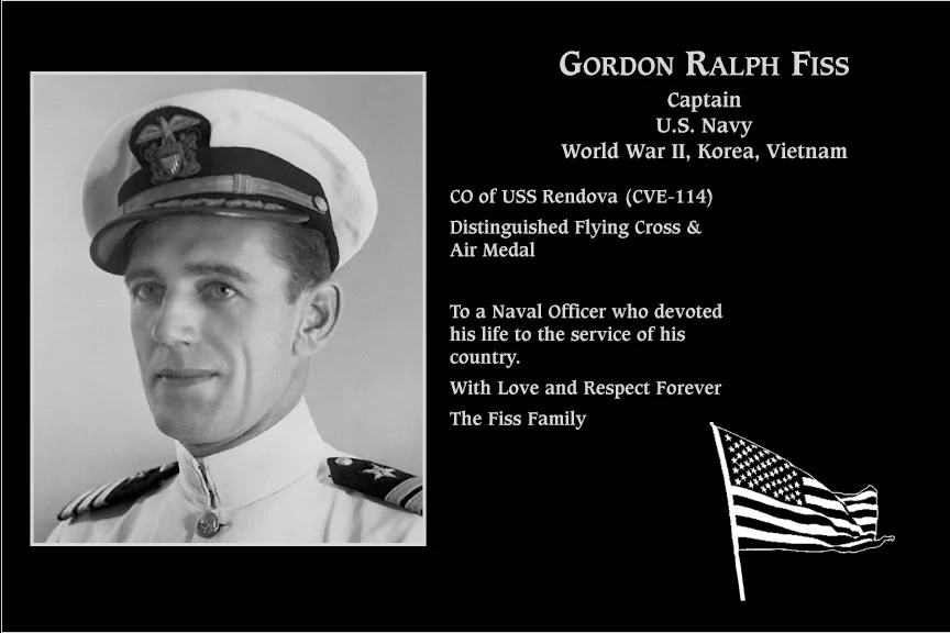 Captain Gordon Ralph Fiss | Mt. Soledad Virtual Plaque