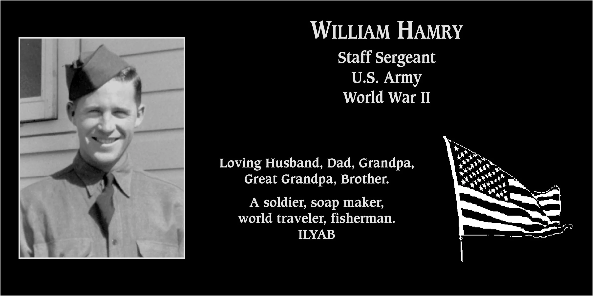 Staff Sergeant William Harmy | Mt. Soledad Virtual Plaque