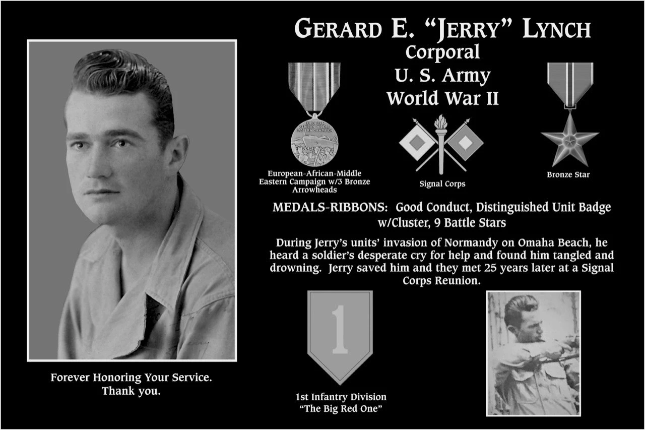 Corporal Gerard E. "Jerry" Lynch | Mt. Soledad Virtual Plaque