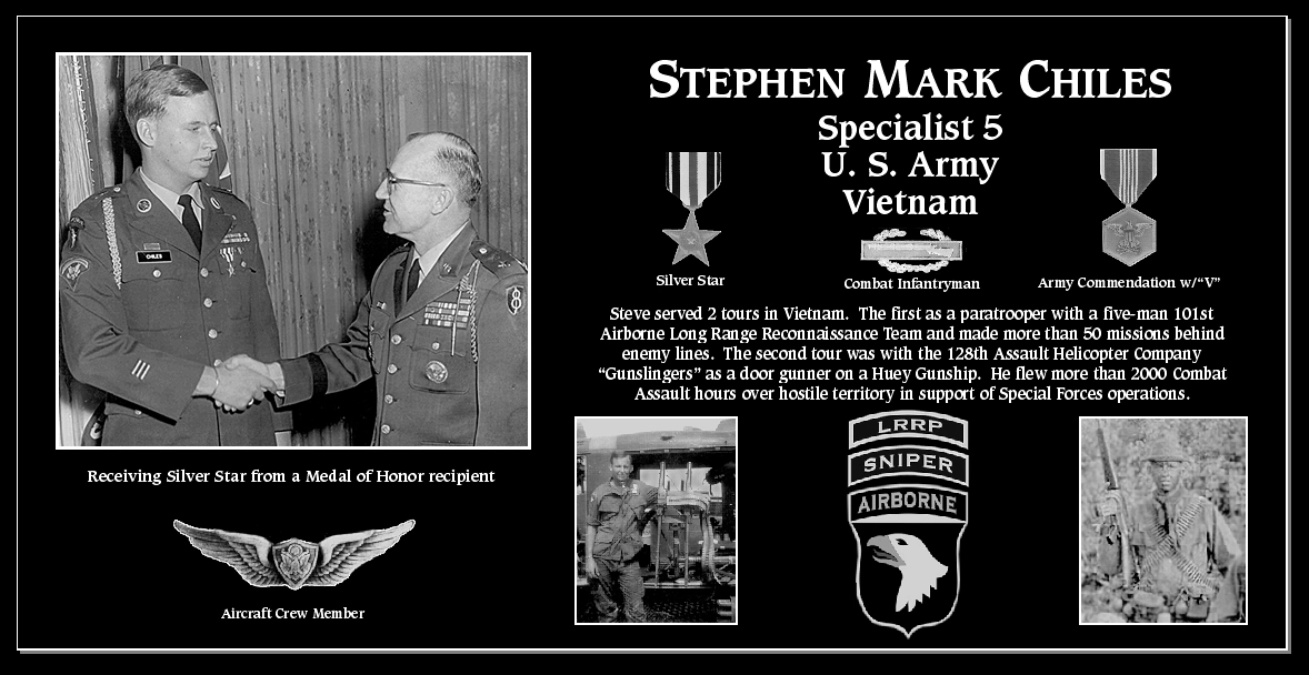 Specialist Stephen Mark Chiles | Mt. Soledad Virtual Plaque