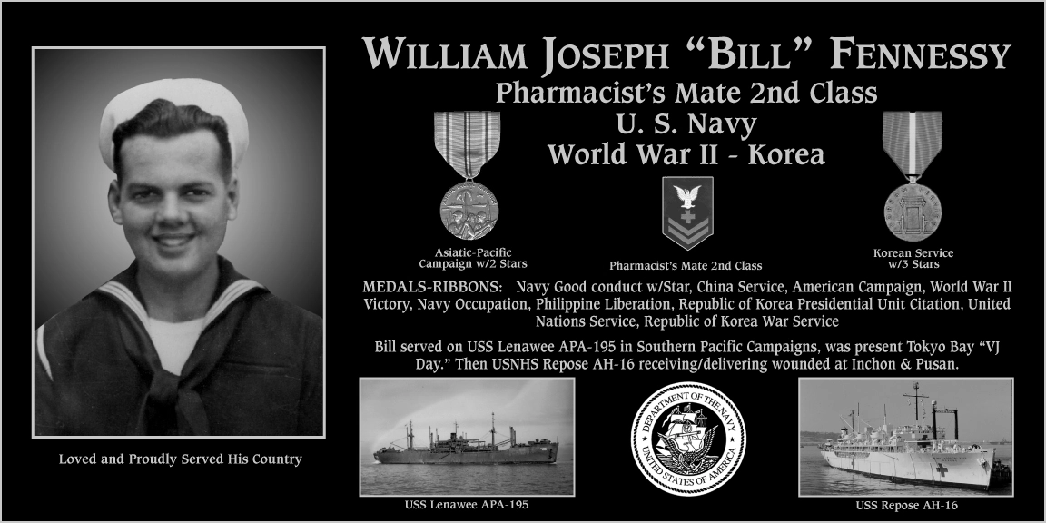 Petty Officer Second Class William Joseph Fennessy | Mt. Soledad ...