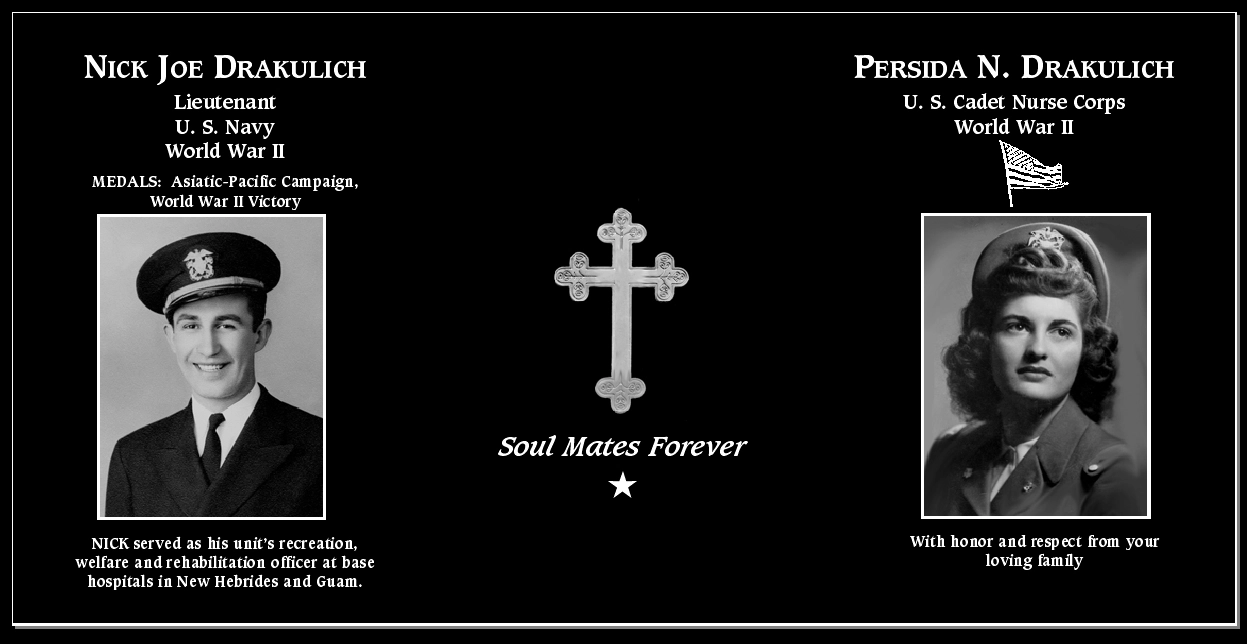 Lieutenant Commander Nick Joe Drakulich | Mt. Soledad Virtual Plaque