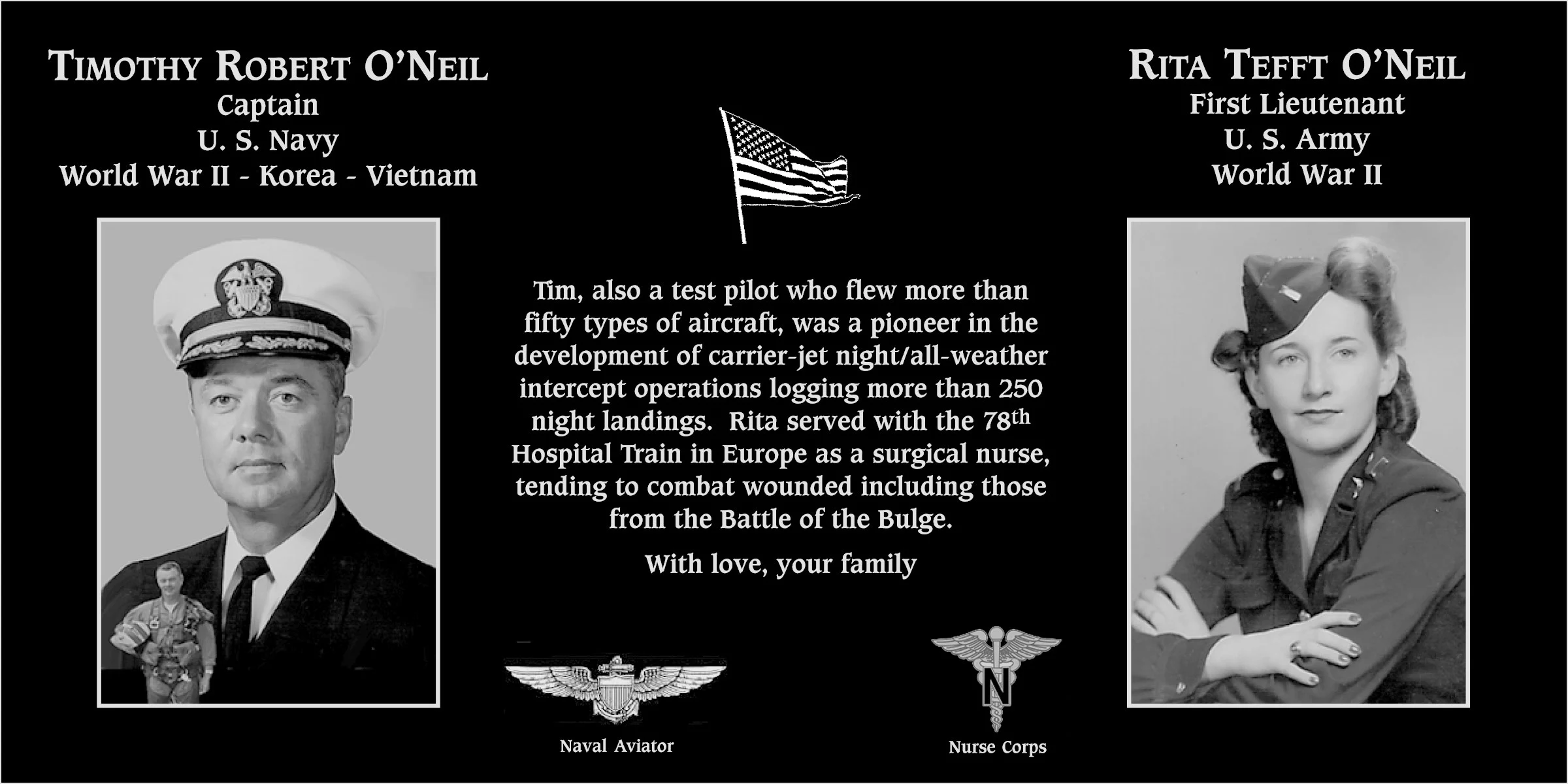 Captain Timothy Robert O'Neil | Mt. Soledad Virtual Plaque