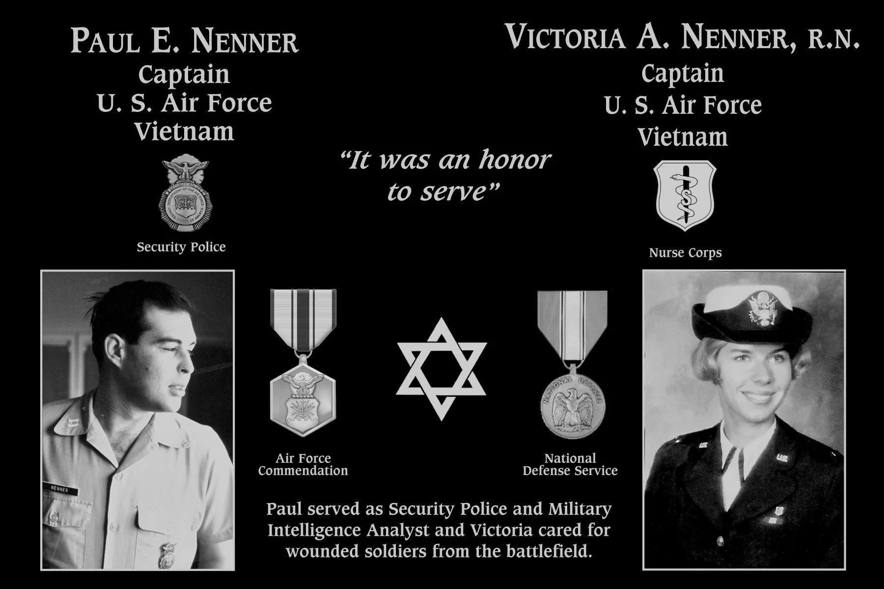 Captain Victoria Corich Nenner | Mt. Soledad Virtual Plaque